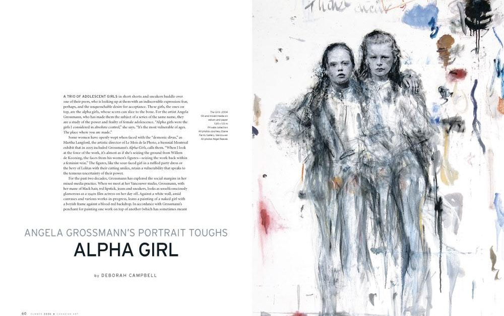 Alpha Girl: Angela Grossmann's Portrait Toughs – Canadian Art