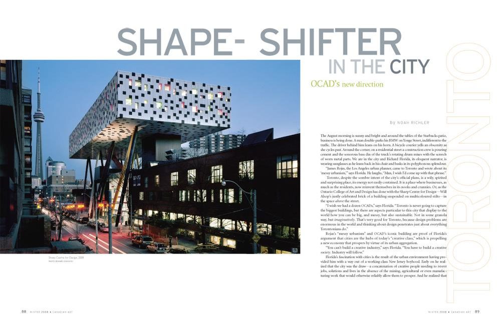 Shape-Shifter In the City: OCAD Aims to Lead – Canadian Art