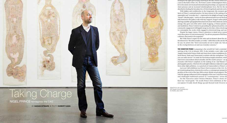 Nigel Prince: Taking Charge – Canadian Art