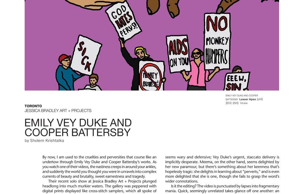 Emily Vey Duke and Cooper Battersby – Canadian Art