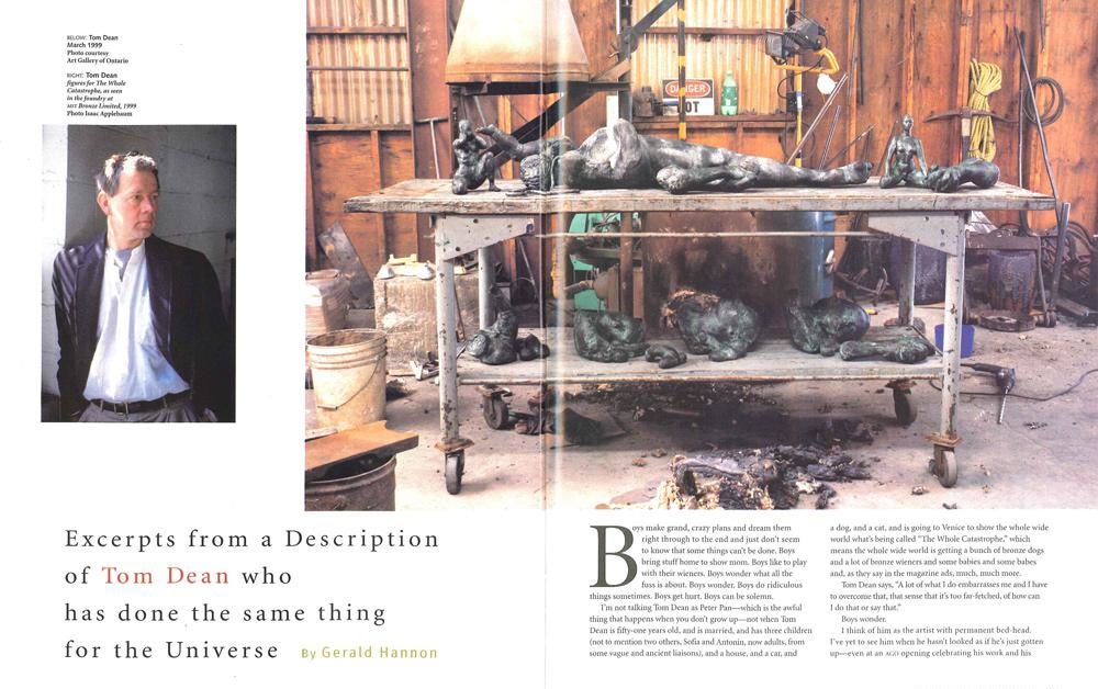 From the Archives: Tom Dean Prepares for Venice – Canadian Art